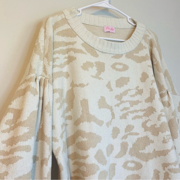 Pink Lily | Sweaters | Pink Lily Cream And Tan Patterned Sweater | Poshmark